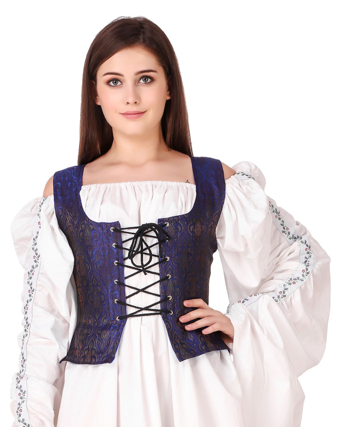 Brocade Bodice - TudorDressing